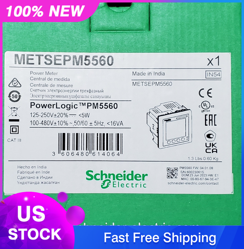 New In Box Schneider Electric METSEPM5560 Power Meter PowerLogic PM5560 ...