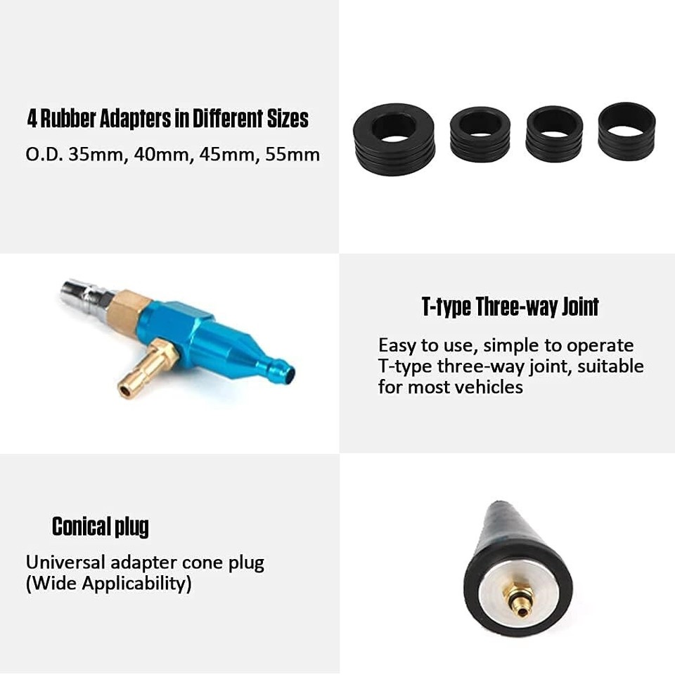 Universal Coolant Vacuum Refill Kit Radiator Coolant Filler Bleeder ...