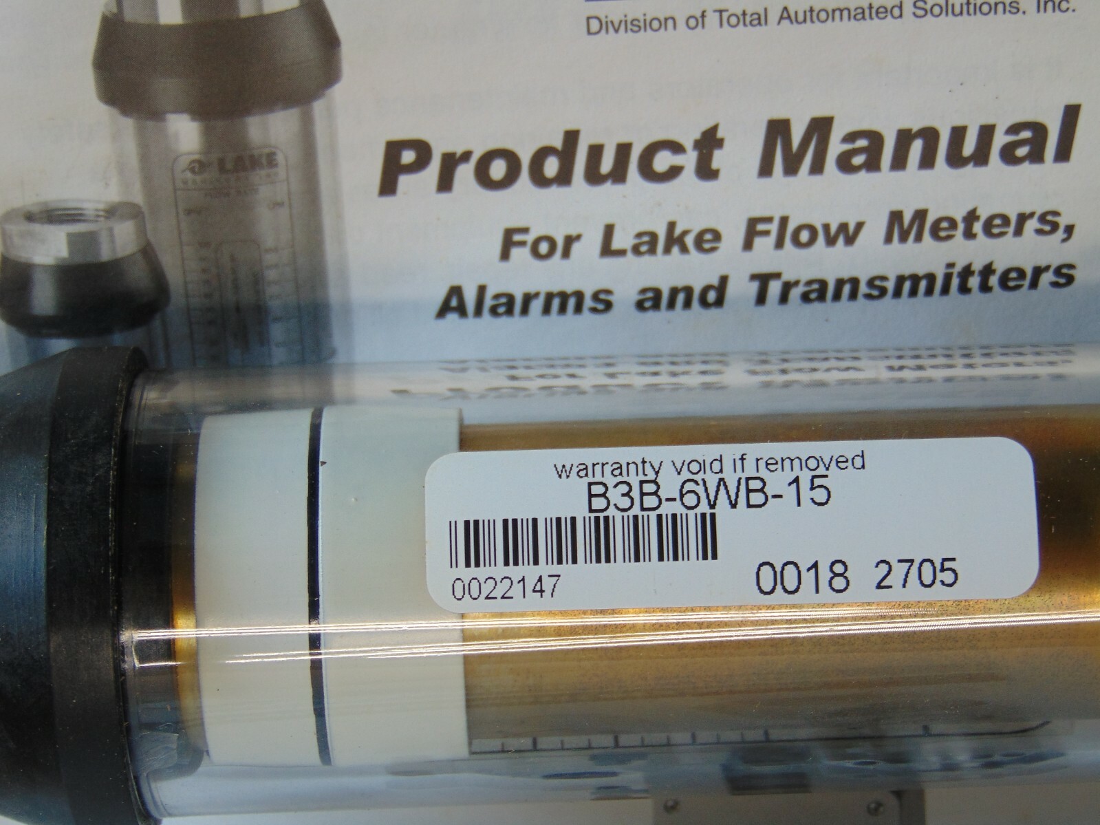 NEW LAKE MONITORS B3B-6WB-15 VARIABLE AREA FLOW METER | eBay