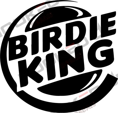 Birdie King Golf Vinyl Transfer Decal | eBay