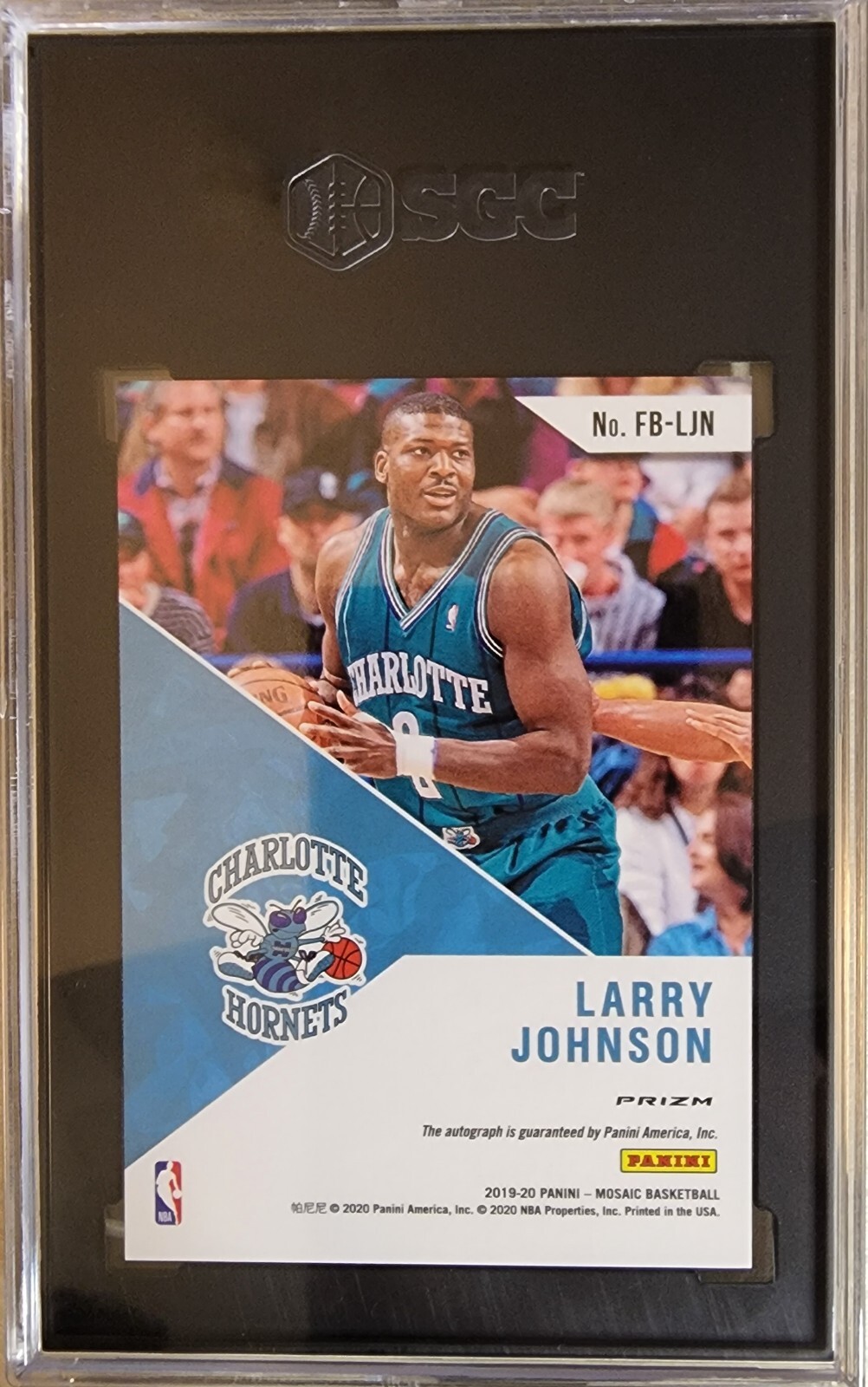 2019-20 Panini Mosaic - Fast Break Autographs Larry Johnson #FB-LJN (AU ...