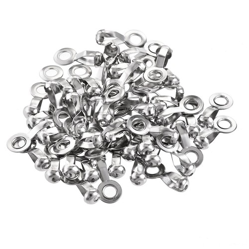 50pcs Ball Chain Connector 3mm 3.2mm Hole Pull Loop Link Stainless ...