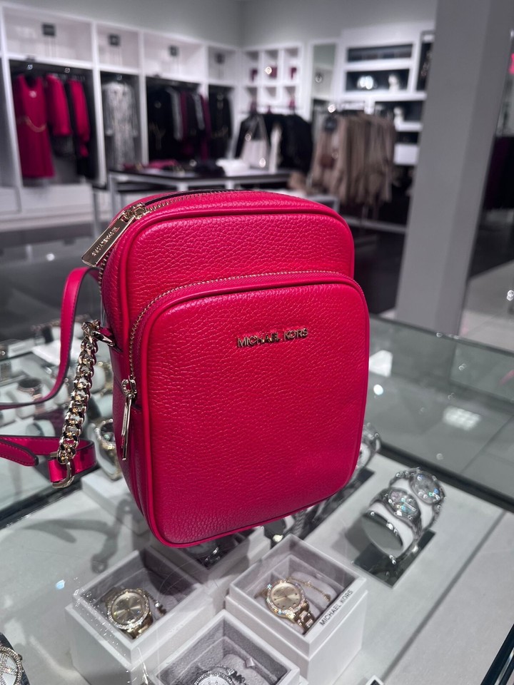 Michael Kors Ladies PVC or Leather Flight Bag Purse Handbag Crossbody ...