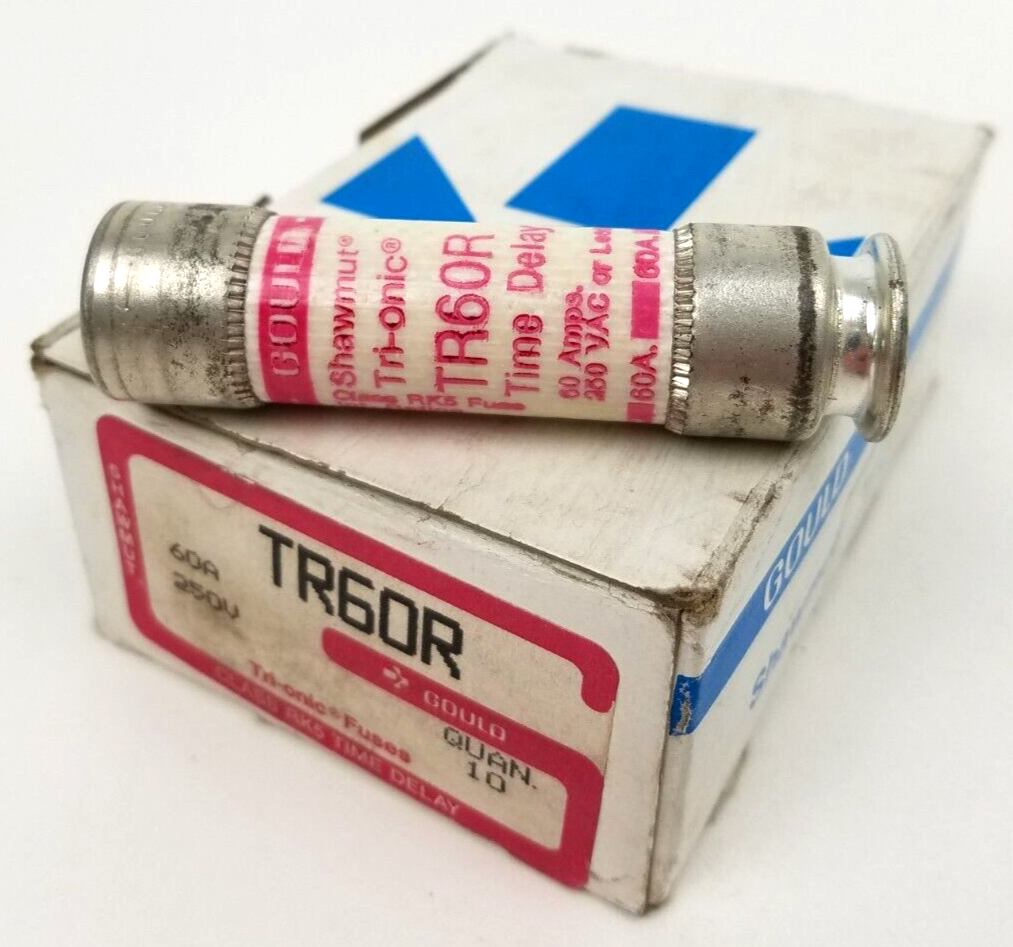 Lot of 7 TR60R Gould Shawmut 60 Amp Fuse Class RK5 *Next Day Option ...