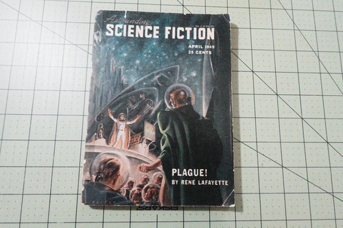 ASTOUNDING SCIENCE FICTION 4/1949 L. RON HUBBARD'S PLAGUE ! COVER STORY ...