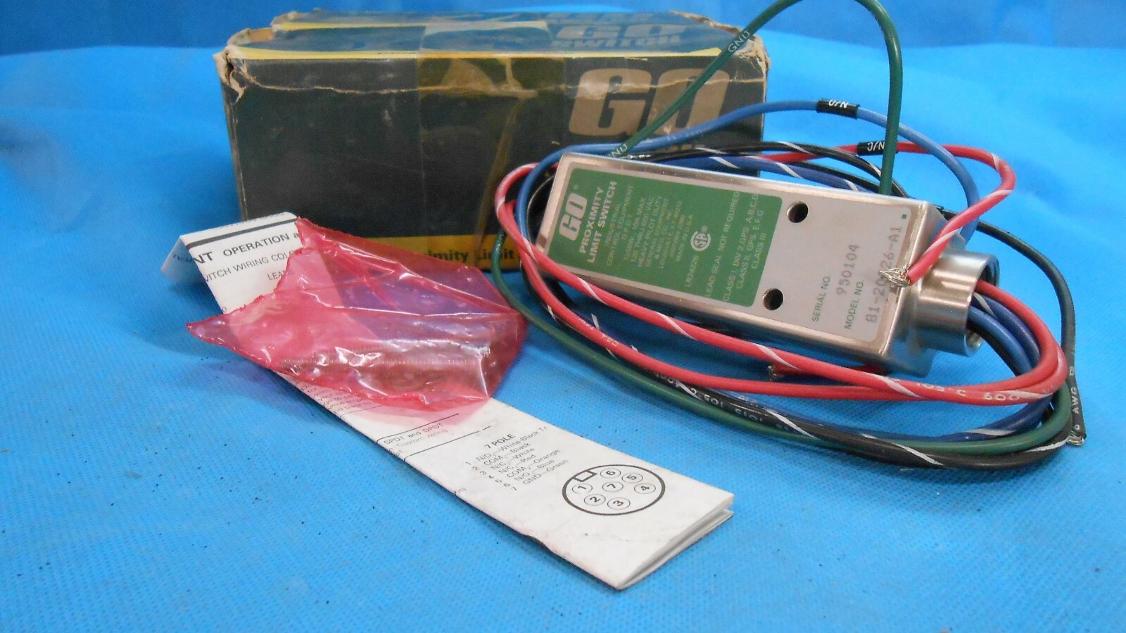 GENERAL EQUIPMENT 81-20526-A1 GO SWITCH LEVER LESS LIMIT SWITCH NEW ...