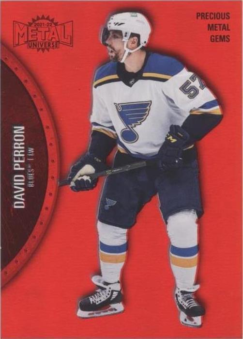 2021-22 Skybox Metal Universe - David Perron #96 Precious Metal Gems ...