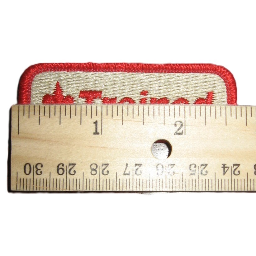 BSA Trained Embroidered Patch Boy Scouts of America Red Fleur de Lis | eBay