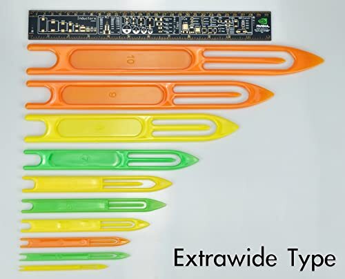 10pcs Netting Needle Shuttles Plastic Repair Fishing Extrawide Model 1 ...