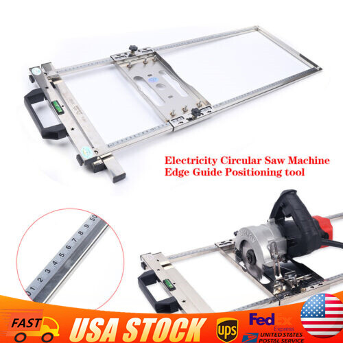 Circular Saw Guide System Woodworking Accurate Rip-Cut Track Rail Edge ...