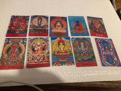 LOT OF 25 Tibet Tibetan Buddhism Exquisite painting Buddha Mother ...