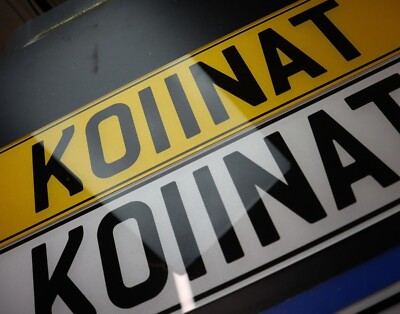 Pair of Luxury HD Printed Number Plates w/ Chunky Border Road Legal ...