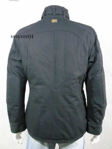 NWT G-STAR Raw Sandhurst Military/Field Padded Duck Canvas Jacket Black ...