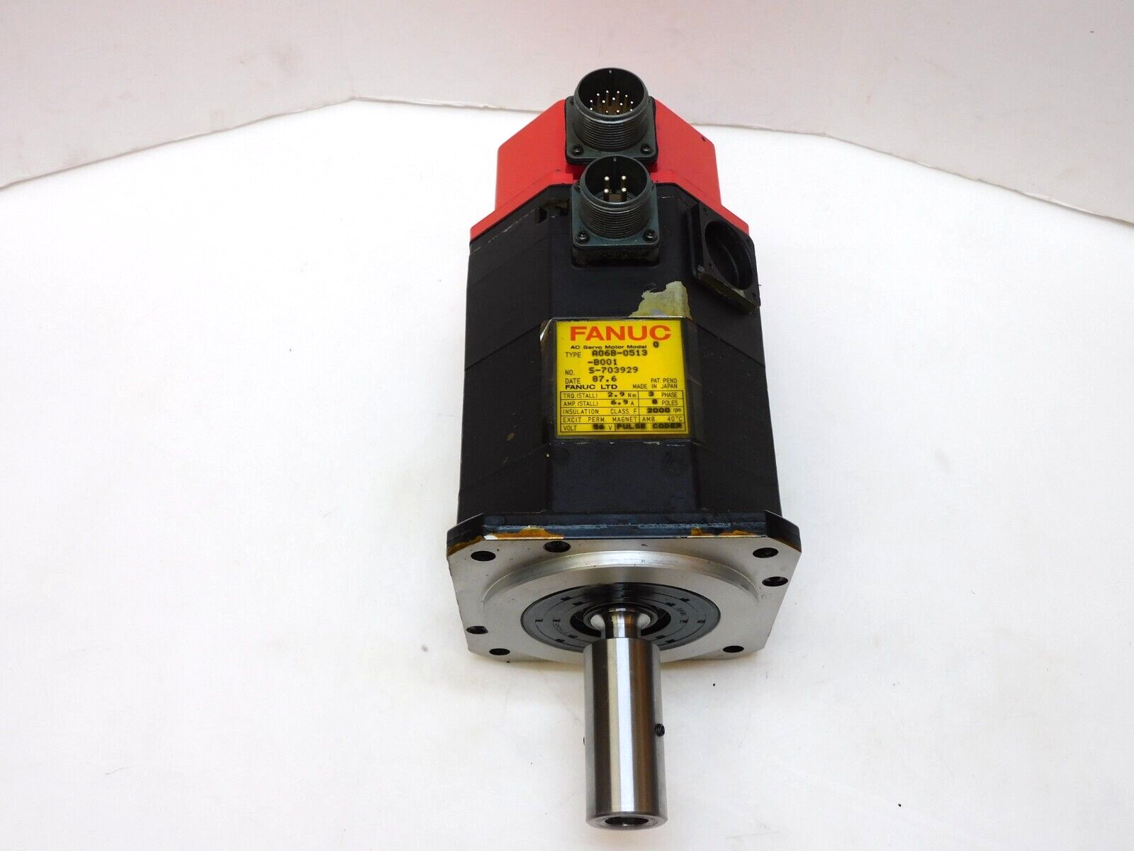 FANUC A06B-0513-B001 AC SERVO MOTOR 2.9Nm 6.9A 3P 3PH 2000RPM 56V | eBay