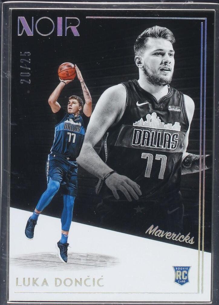 2018-19 Panini Noir - Rookies Metal Frame Statement Edition Luka Dončić ...