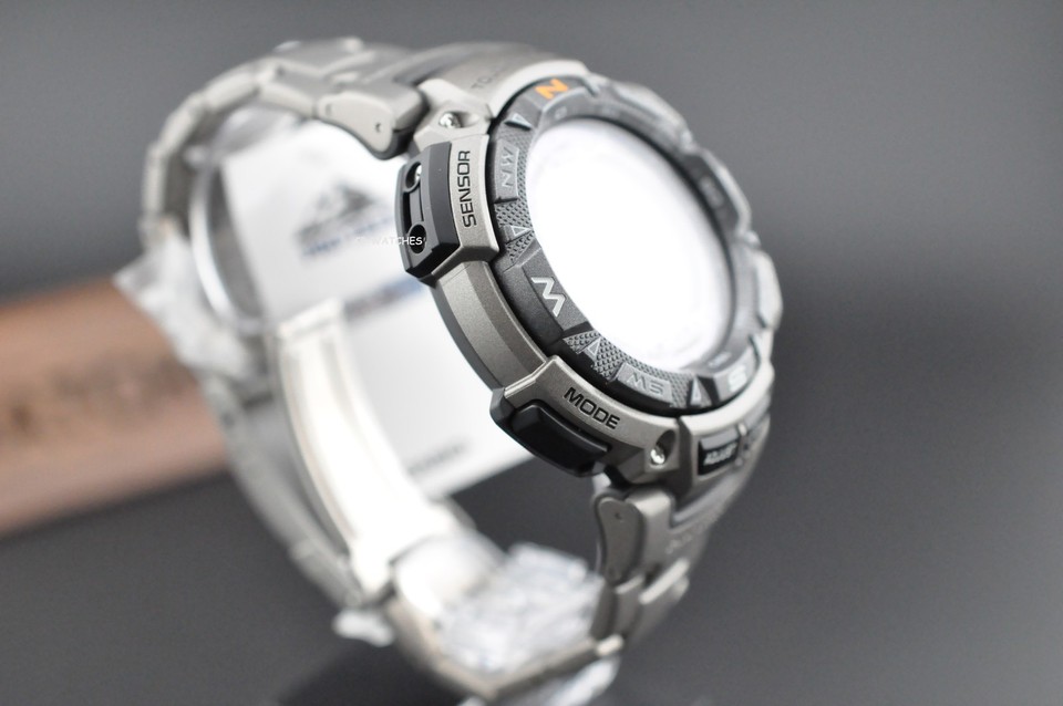 Casio Protrek Triple Sensor Solar Powered Titanium Men's Watch PRG-240T ...