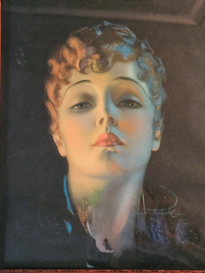 Vintage 1928 Advertising Print HONEY by ROLF ARMSTRONG Head Shot Pin Up ...