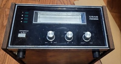 Vintage Craig Pioneer 8 Track Cassette Player 8207 Powers On. | eBay