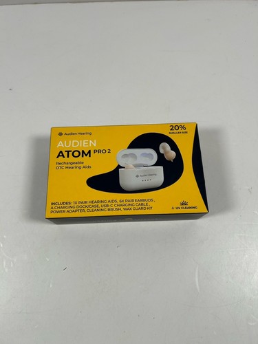 Audien ATOM PRO 2 Wireless Rechargeable OTC Hearing Aids - 860009028043 ...