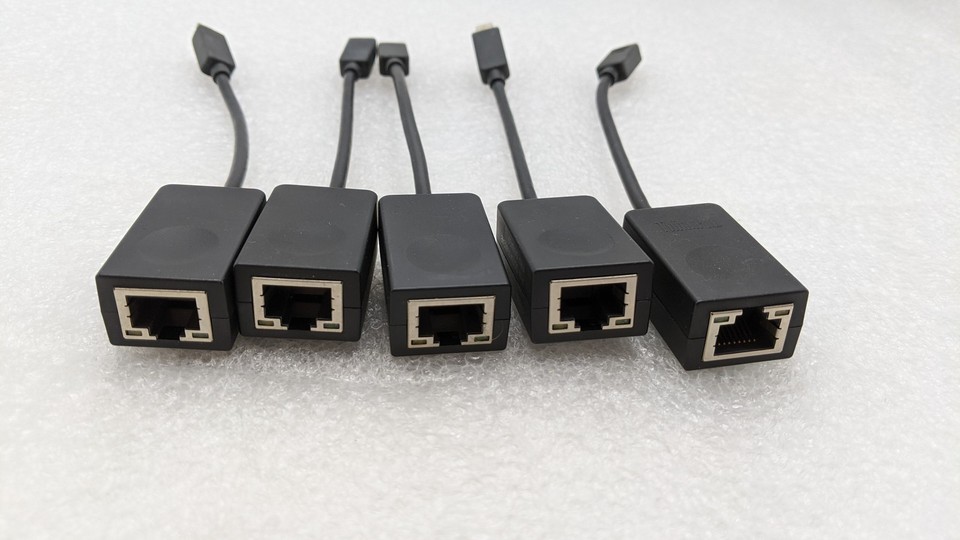 LOT OF 5 Lenovo ThinkPad 04X6435 Ethernet RJ45 Adapter SC10A39882AA ...