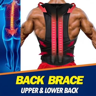 Women/Mens Lumbar Brace Lower Back Support Compression Shaper Waist ...