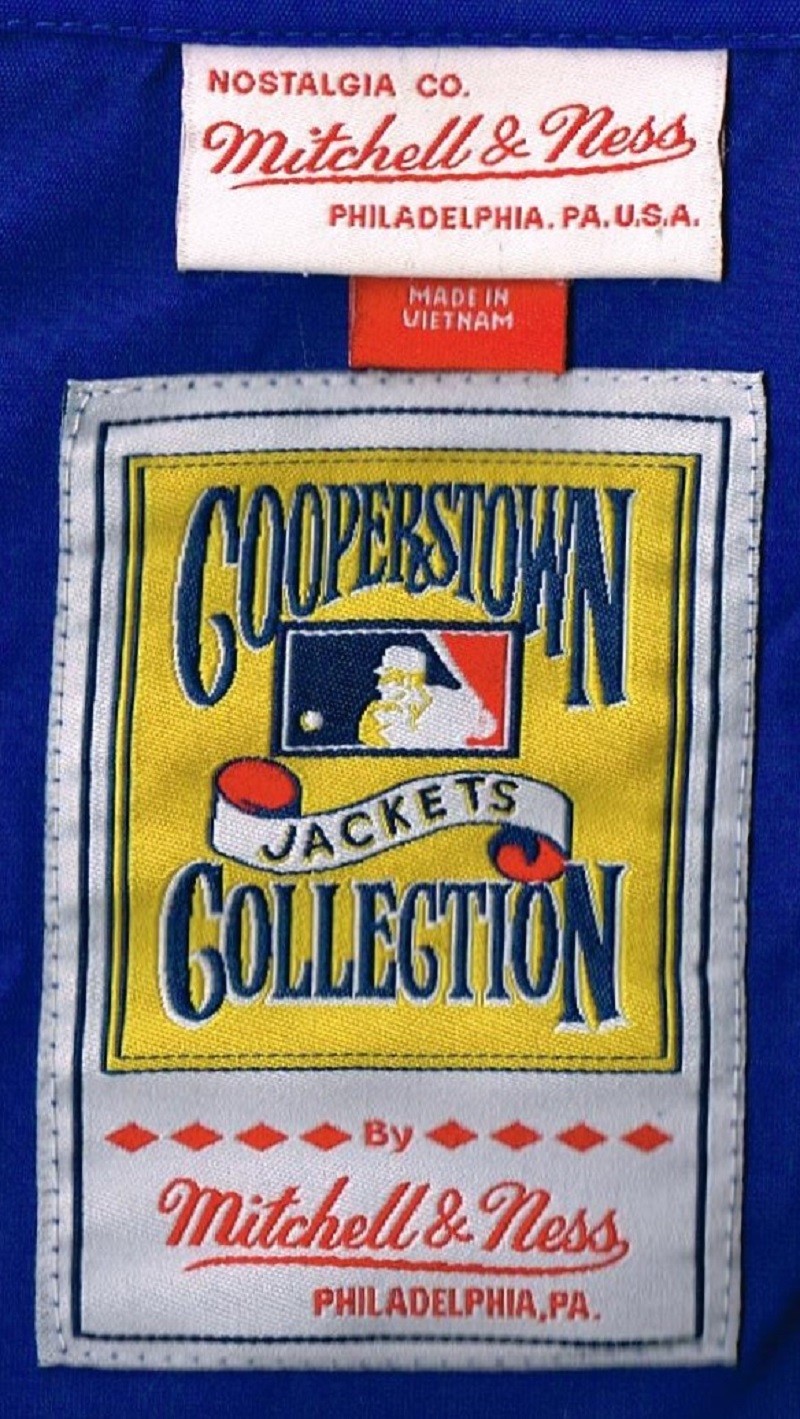 CHICAGO CUBS Blue Snap Front MITCHELL AND NESS COOPERSTOWN COLLECTION ...
