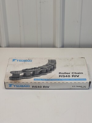 NEW TSUBAKI RS40 RIV 10FT ROLLER CHAIN NEW IN BOX d7 | eBay