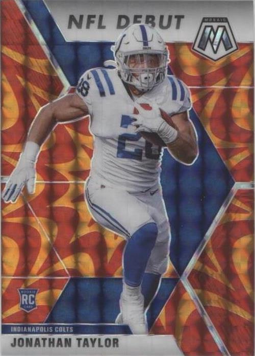 2020 Panini Mosaic - NFL Debut Jonathan Taylor #276 Mosaic Reactive ...