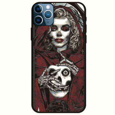 Halloween Skeleton Skull Red Ridding Hood Phone Case Cover iPhone X 11 ...