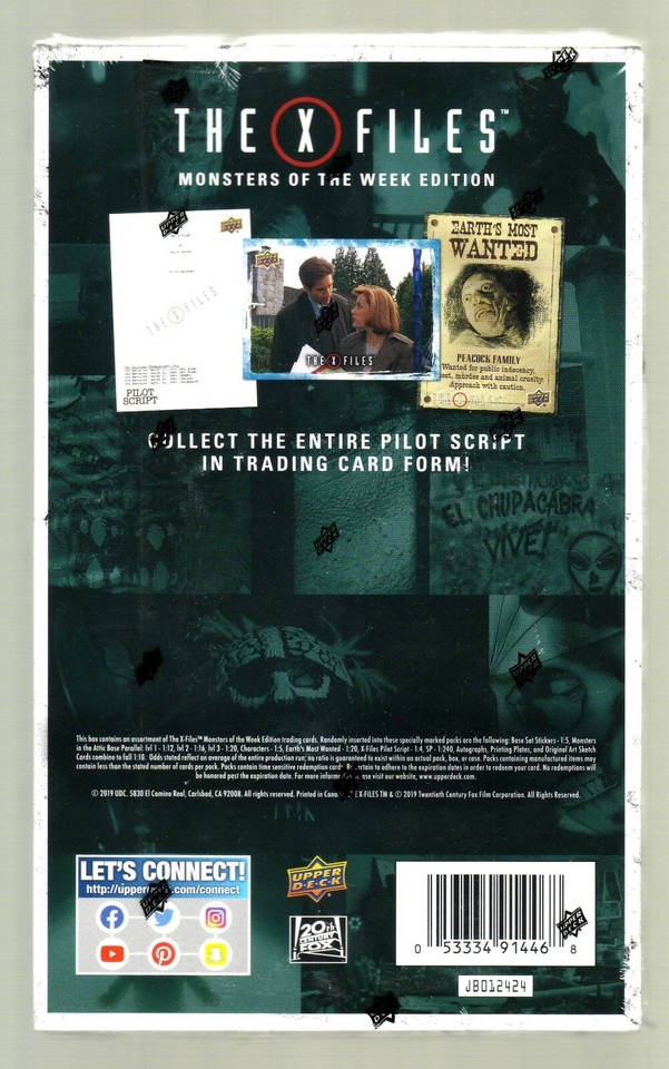 X-FILES MONSTERS OF THE WEEK FACTORY SEALED HOBBY BOX LAST ONE | eBay