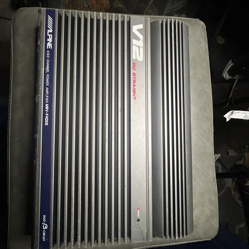 MRV-F400S Alpine Amplifier V12 DC STRAIGHT DUO B CIRCUIT/JAPAN/THD ...