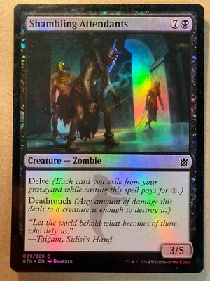 MTG 1x FOIL Shambling Attendants Khans of Tarkir Magic the Gathering ...