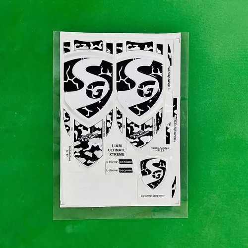 SG Believe Become 3D Embossed Cricket Bat Stickers | eBay