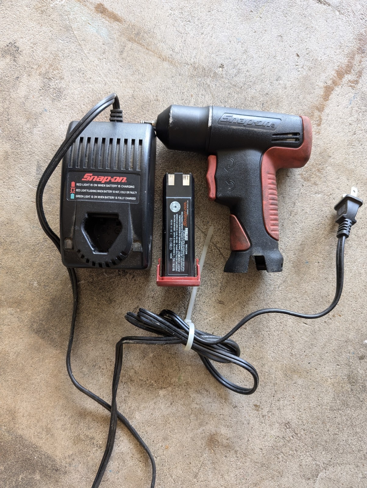 Snap-On 1/4" Square Drive Micro Cordless Impact Wrench No. CT525 W ...