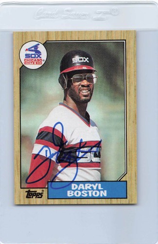 1987 Topps #482 Daryl Boston White Sox Signed Auto *F7016 | eBay