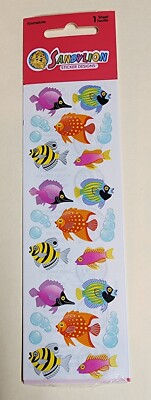 Tropical Fish Stickers Brand New in Package Unopened sticko vellum ...