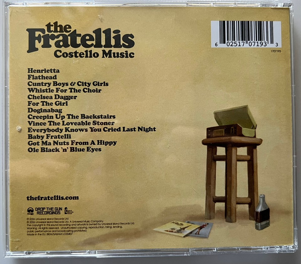 The Fratellis - Costello Music - CD Album - 1707193 - 2006 | eBay