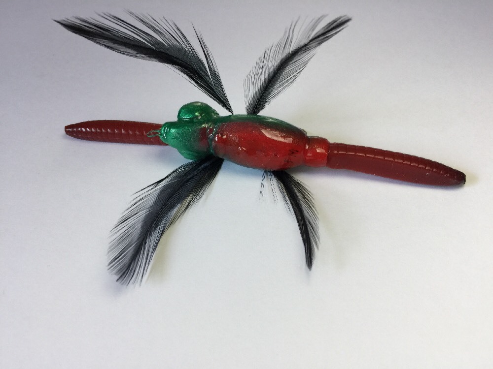 Dragon Fly Lure Crafted Weedless Custom Handmade Big Topwater Bass ...