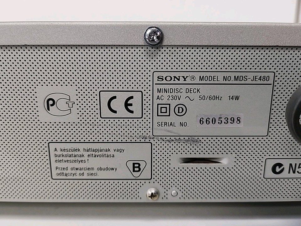 Sony MDS-JE480 Minidisc Player and Recorder | eBay UK