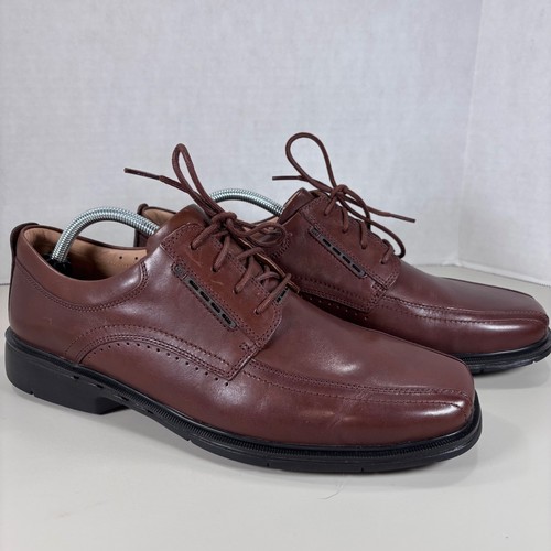 Clarks Men's Unstructured Un Ramble Lace Mahogany Brown Leather Shoes ...