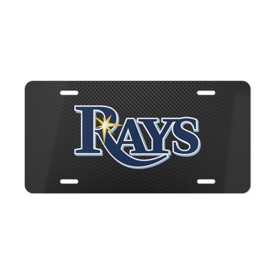 Tampa Bay Rays, License Plate Car Tag Metal Aluminum (Carbon Fiber ...