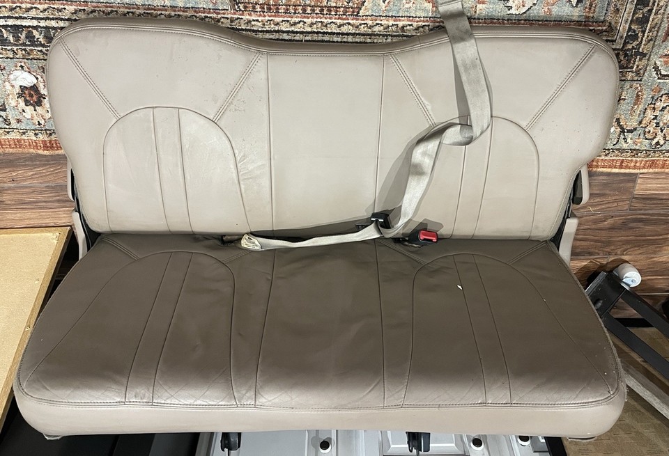 1998 Ford Expedition SUV Full 3rd Row Seats Tan Leather Bench seat | eBay