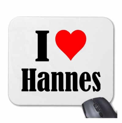 MOUSEPAD Mauspad I Love Hannes Ich Liebe Hannes | eBay.de