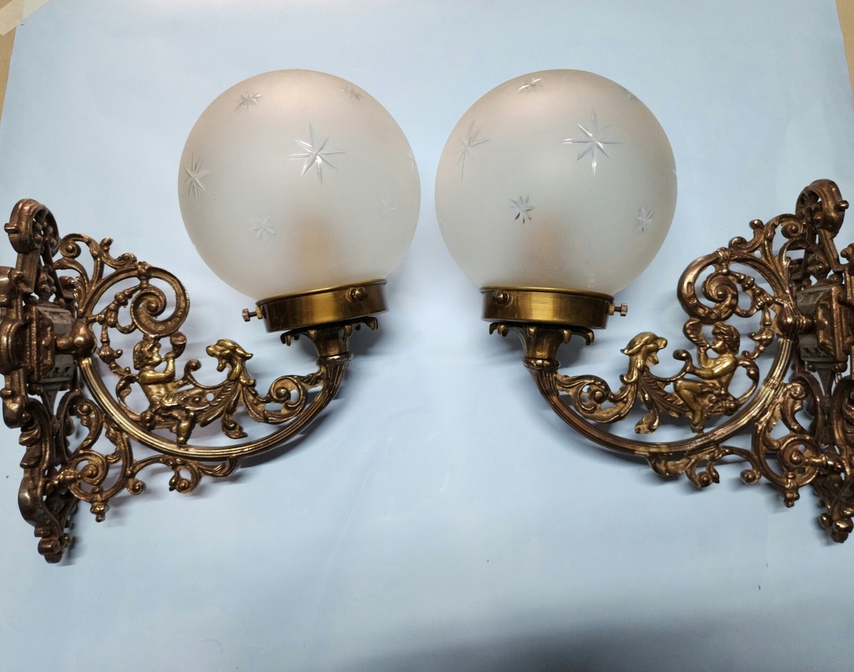 Star Sconces Wall Decor Luna Star Wall Sconce Antique Brass Light