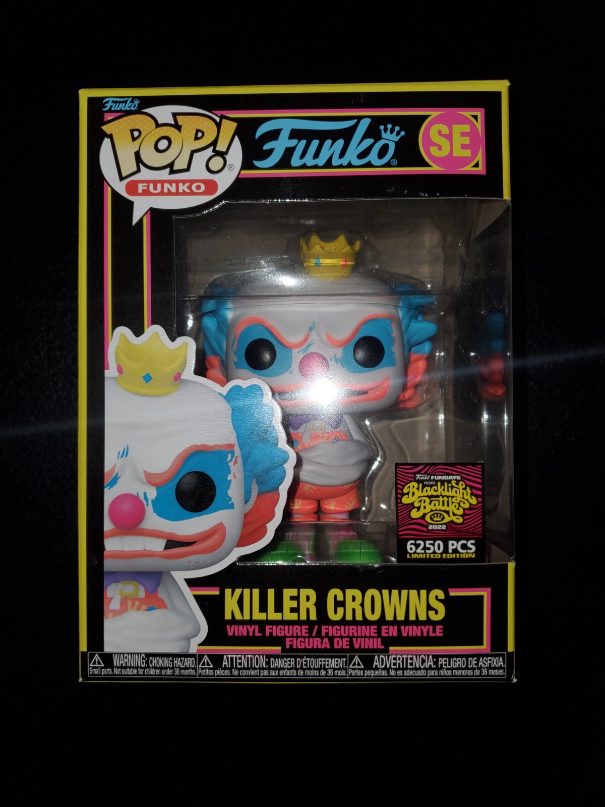 Funko POP! SE 2022 Box of Fun Killer Crowns Clown Blacklight Battle ...