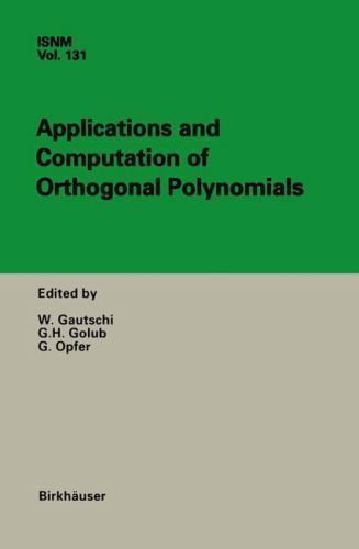 International Series of Numerical Mathematics Ser.: Applications and ...
