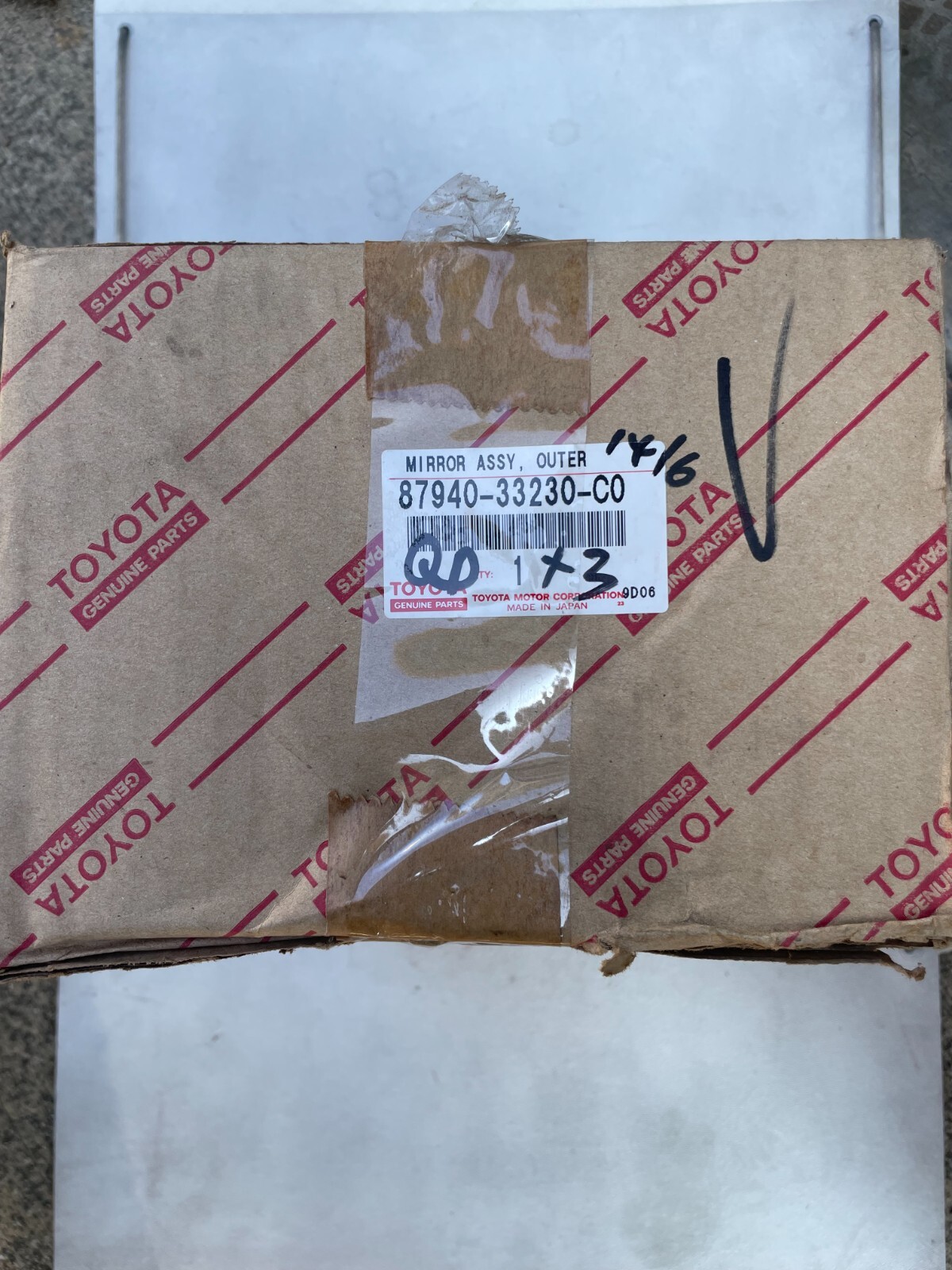 Genuine Toyota Left Rear View Mirror For Toyota Camry Black 87940-33230 ...