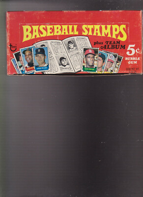 1969 TOPPS BASEBALL STAMPS EMPTY BOX | eBay