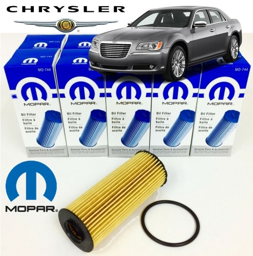 10 OEM Genuine MO-744 Oil Filter Chrysler Jeep Dodge Ram Cartridge ...