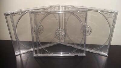 3 CD/DVD Replacement JEWEL CASE Each Holds Single Disc COMPACT DISCS ...
